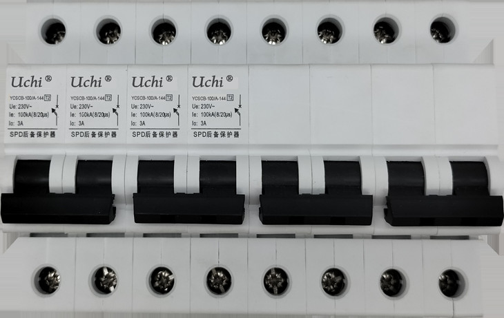 100ka Circuit Breaker With Surge Protection , 144mm Width SPD Circuit ...